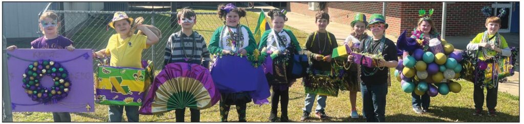 Mardi Gras parade held at Nebo Elementary - The Jena Times