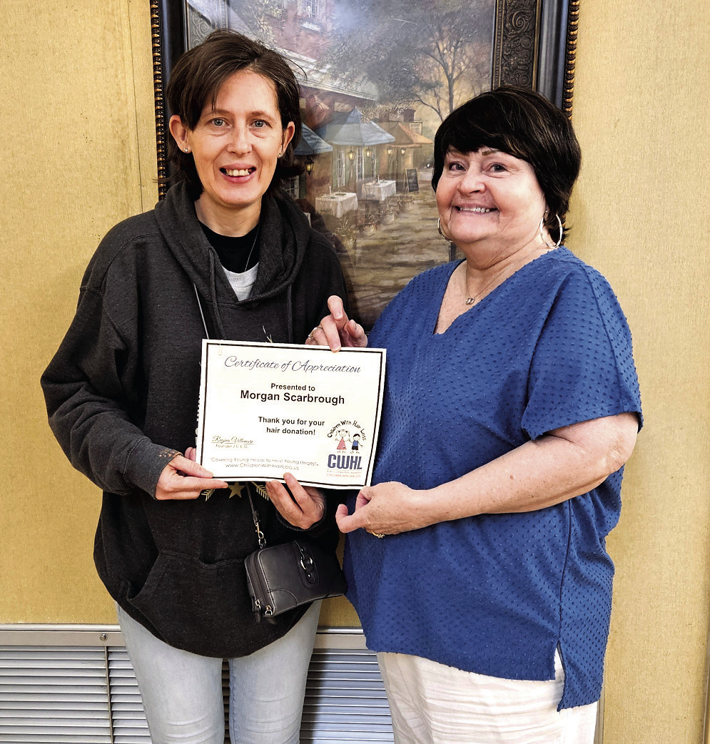 Morgan Scarbrough Donates Hair to CWHL - The Jena Times