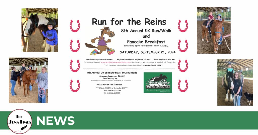 Eighth Annual Run For The Reins Event Saturday - The Jena Times