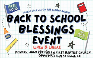 Back to School Blessings Event - The Jena Times